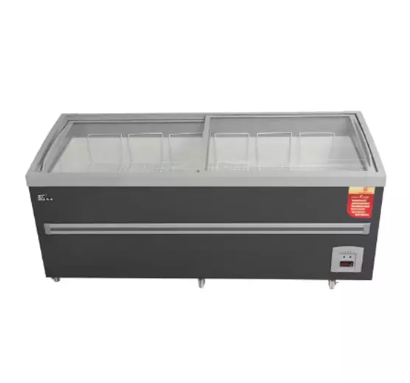 Glass Door Seafood Display Frozen Showcase Chest Island Freezer - Buy ...